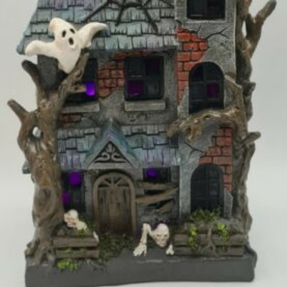 Gerson | Holiday | Haunted House Halloween Ghost Skeleton Light Up ...